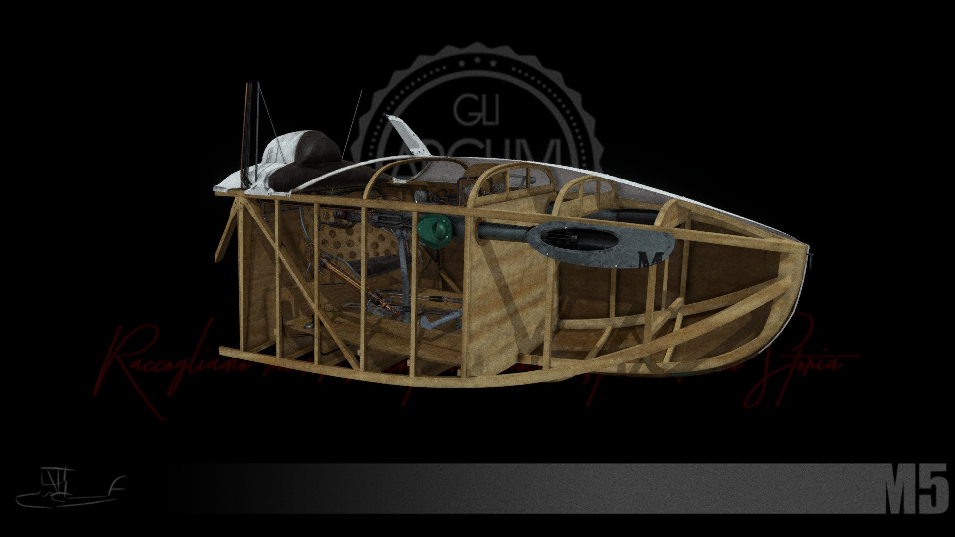 MACCHI M5 - Cockpit - 3D model by gliarchiviritrovati [3657346] - Sketchfab