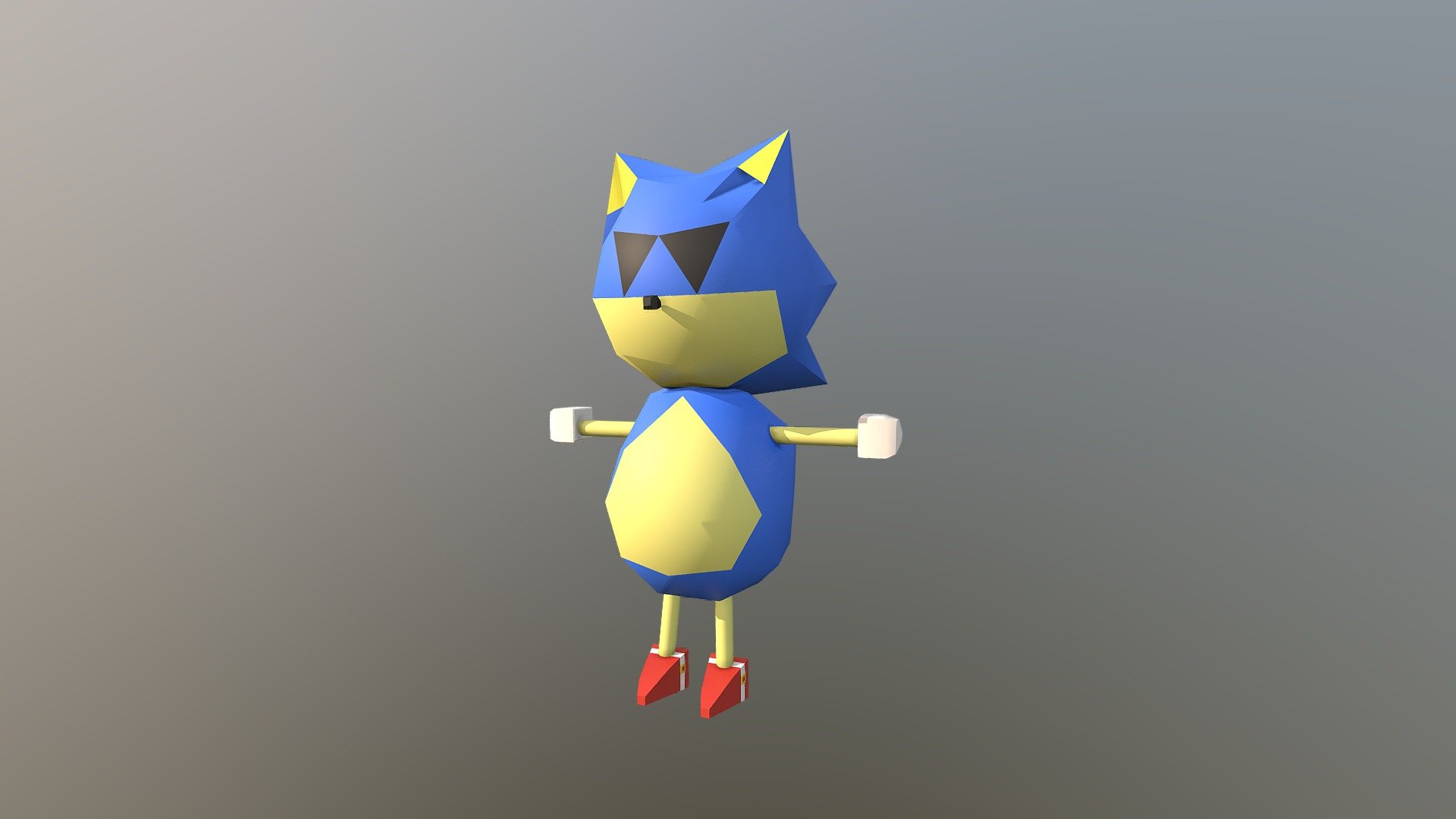 Sonic Low-Poly - Download Free 3D model by H.KAnimationStudios [3657beb ...