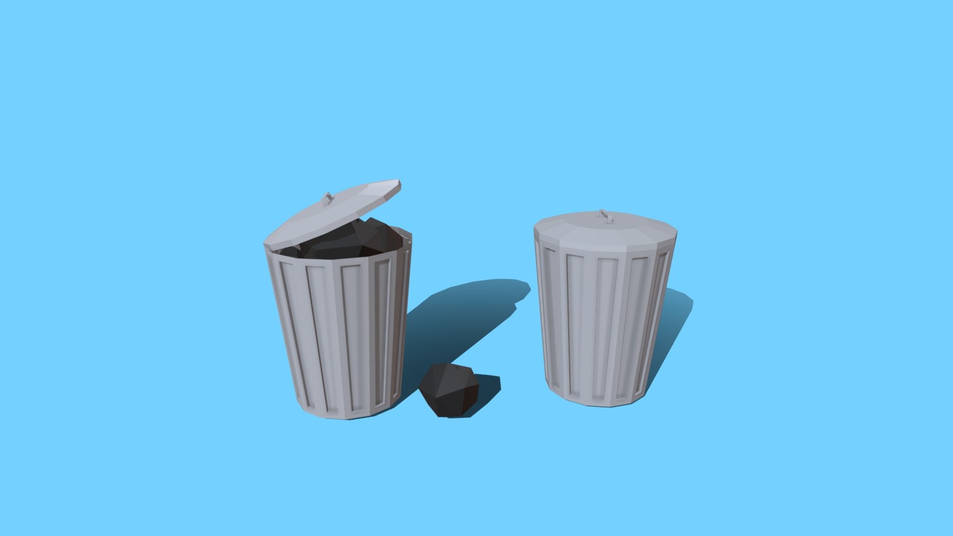 Trash Cans - Download Free 3D model by Federico Ferretti ...