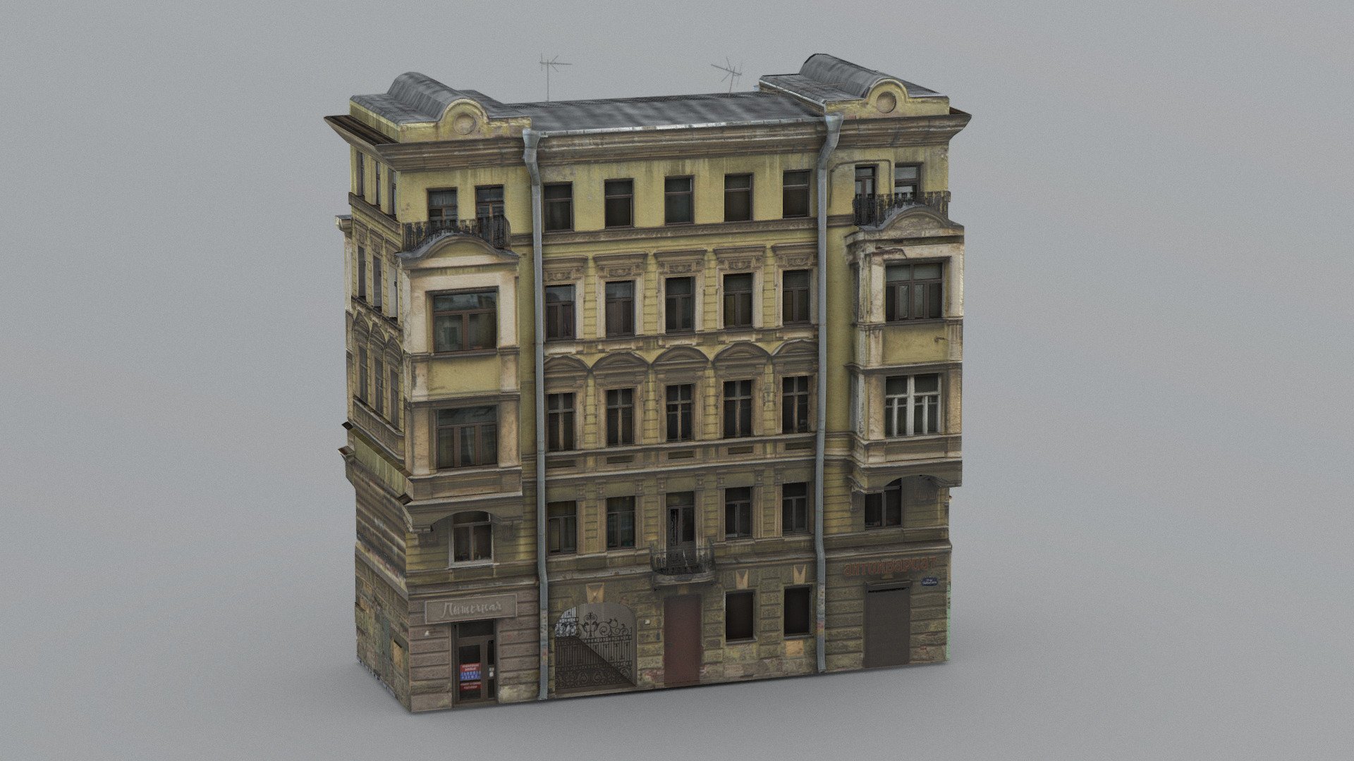 Saint Petersburg City Kitbash - Building 1 - Buy Royalty Free 3D model ...