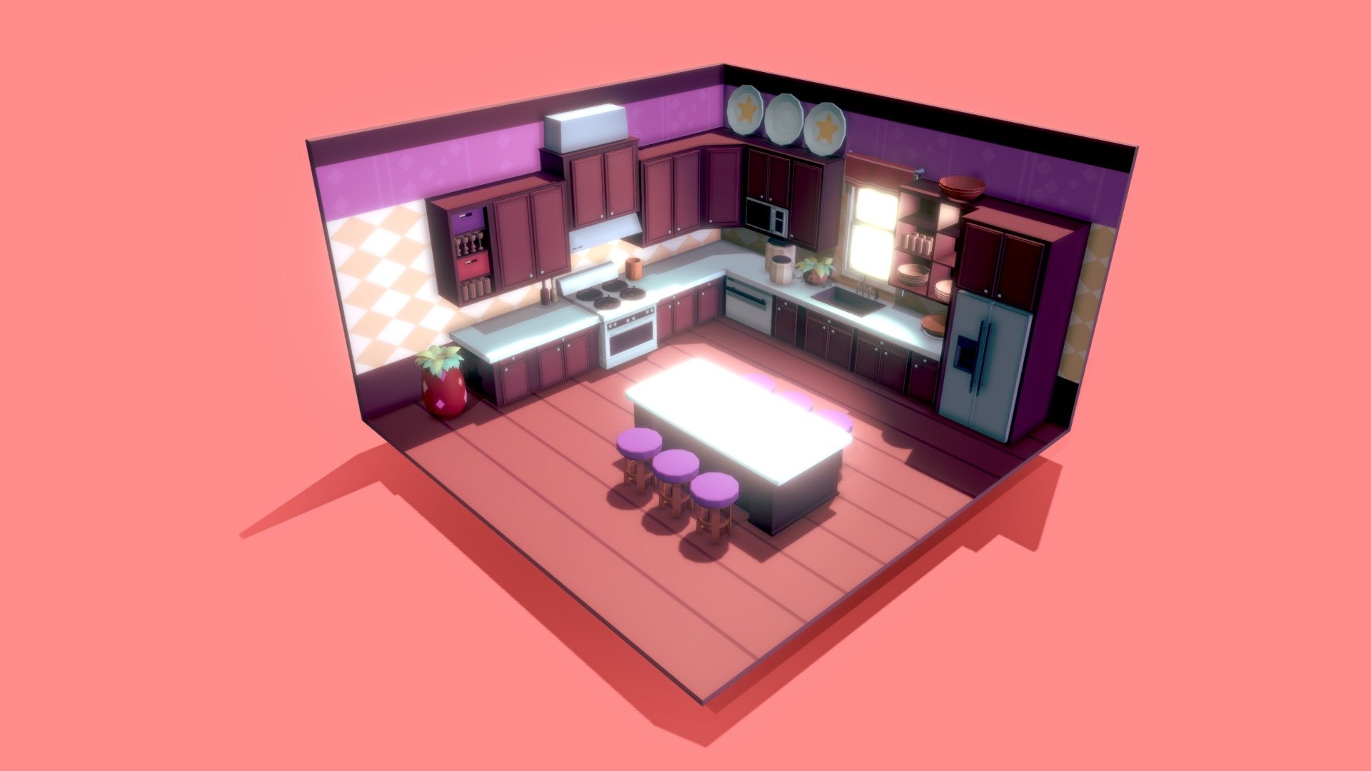 Bee and Puppycat Kitchen - 3D model by Sevinolent [365c79e] - Sketchfab
