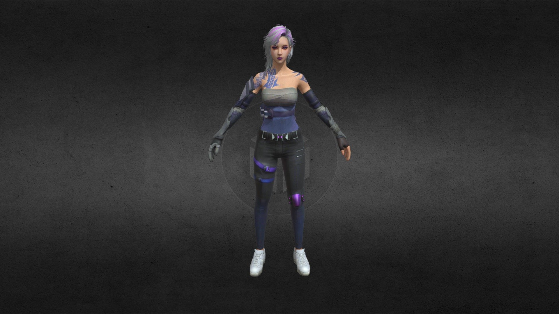 free fire new female 3d model by pace gaming - Download Free 3D model ...