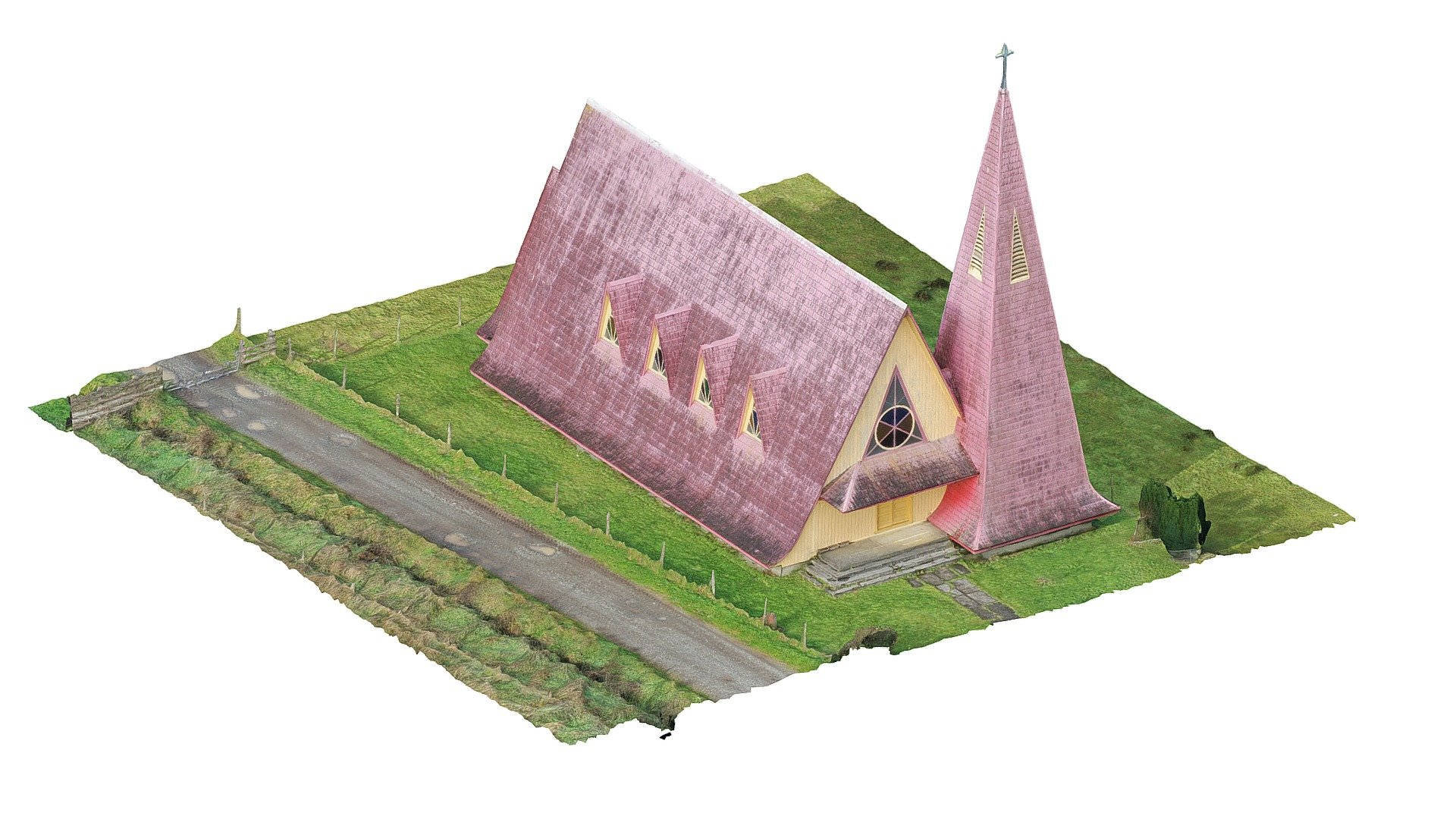 Capilla Las Lomas, Puerto Varas - 3D model by tmbravo.com [365d1e9 ...