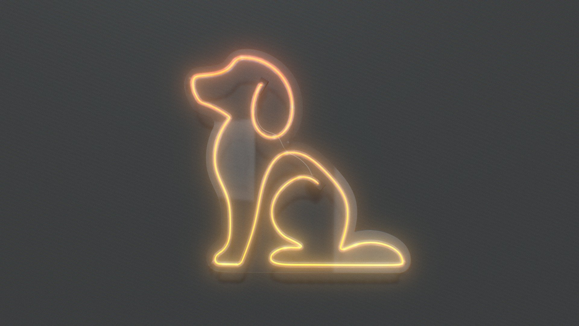 Dog 1 - Neon Sign - Buy Royalty Free 3D model by NEONPLEX [365f15d ...