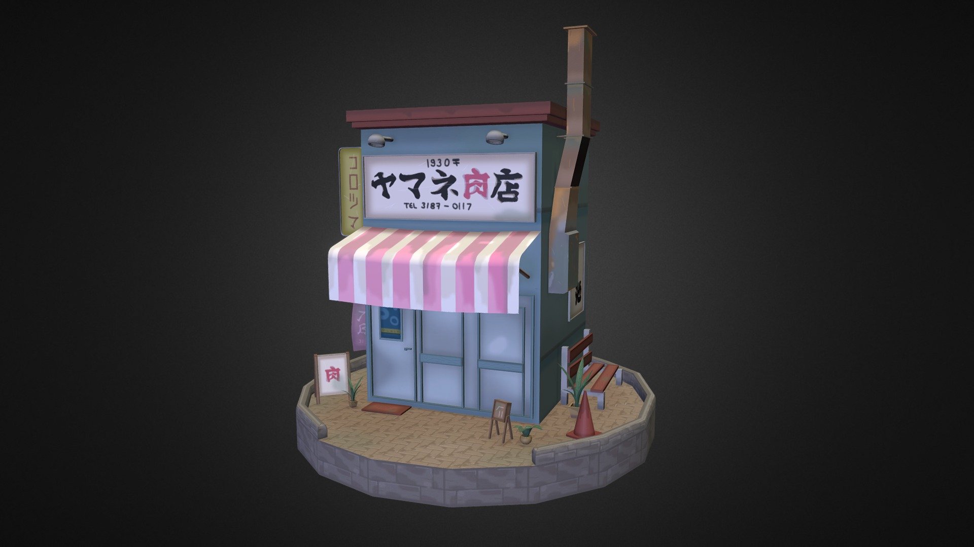 Diorama, Tokyo storefront - Download Free 3D model by Julian Reich ...