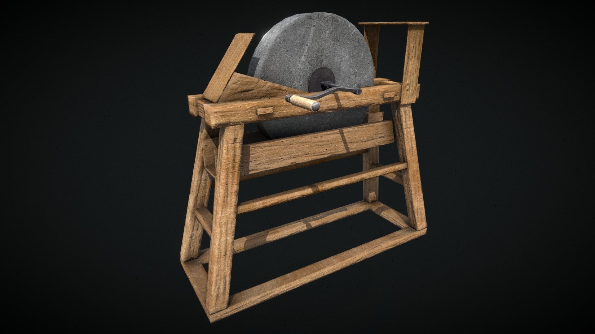 Medieval Grindstone - Download Free 3D model by MunCoz [365fee4 ...