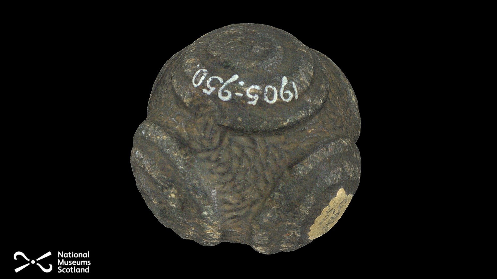 Decorated, carved stone ball, Scotland - 3D model by National Museums ...
