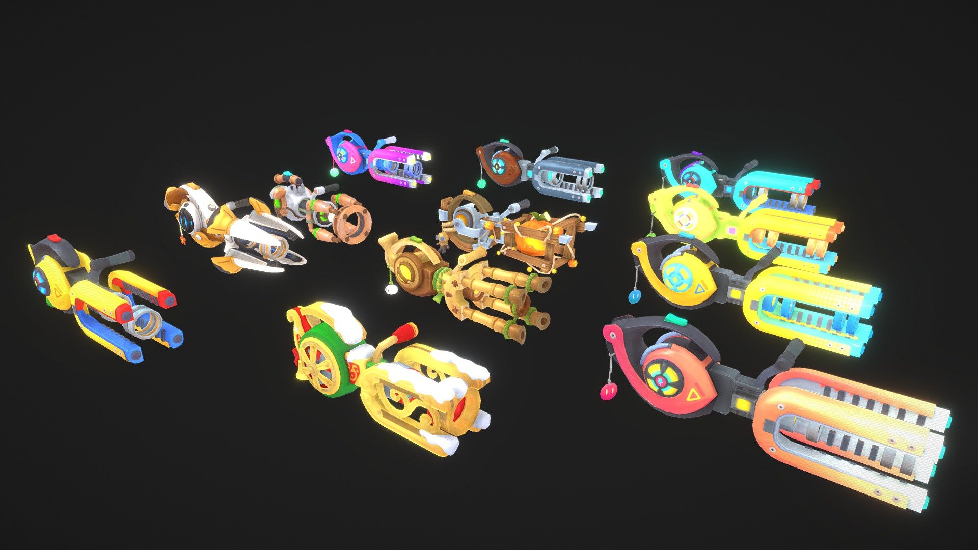 Lazer rifles collection - Buy Royalty Free 3D model by Luna Studio ...