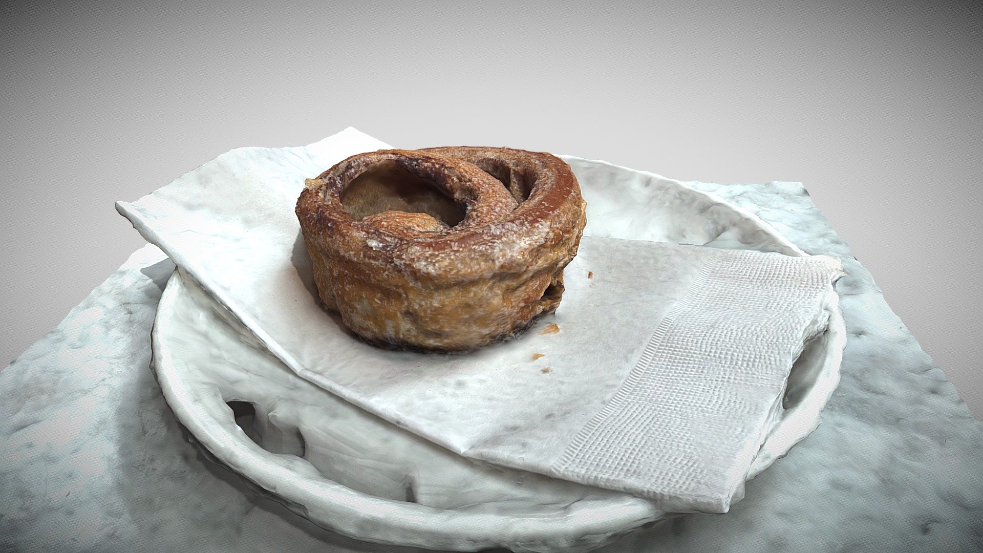 Morning bun pastry on marble countertop at Tatte - 3D model by jmill ...