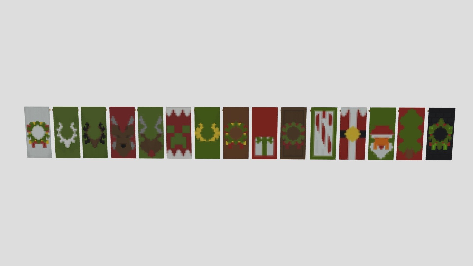 Christmas banner Minecraft - Download Free 3D model by Gualterosky ...