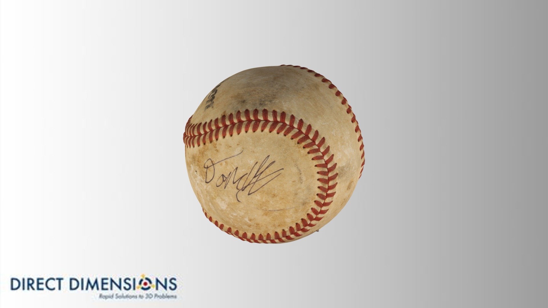 Autographed Baseball - 3D model by Direct Dimensions (@dirdim) [3662286 ...