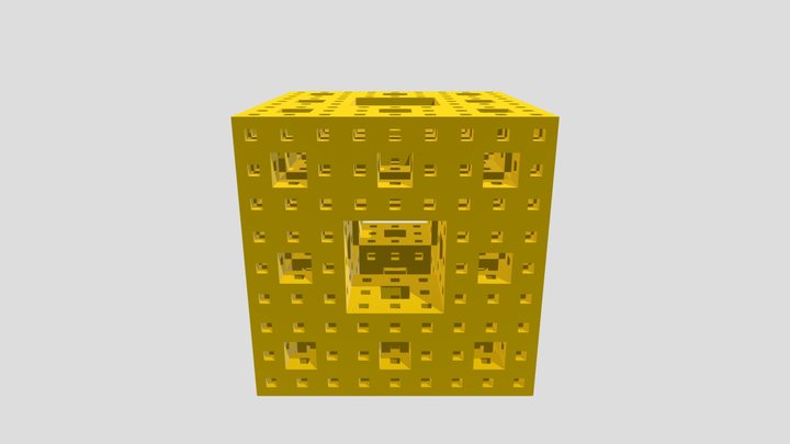 Menger-sponge 3D models - Sketchfab