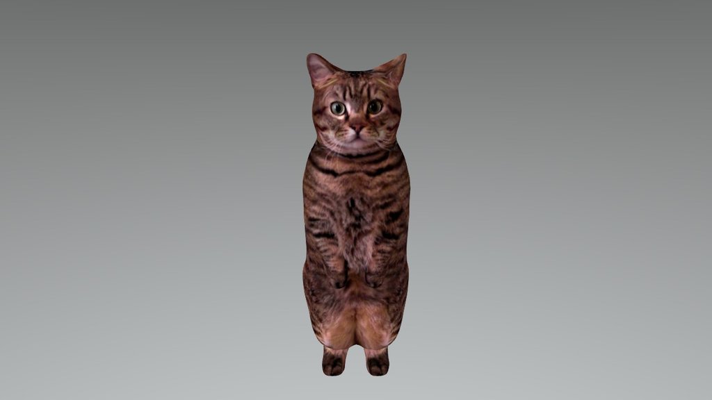 Cat2 Print Ready Original 9cm Wrl - 3D model by 3dwave [36628fd ...