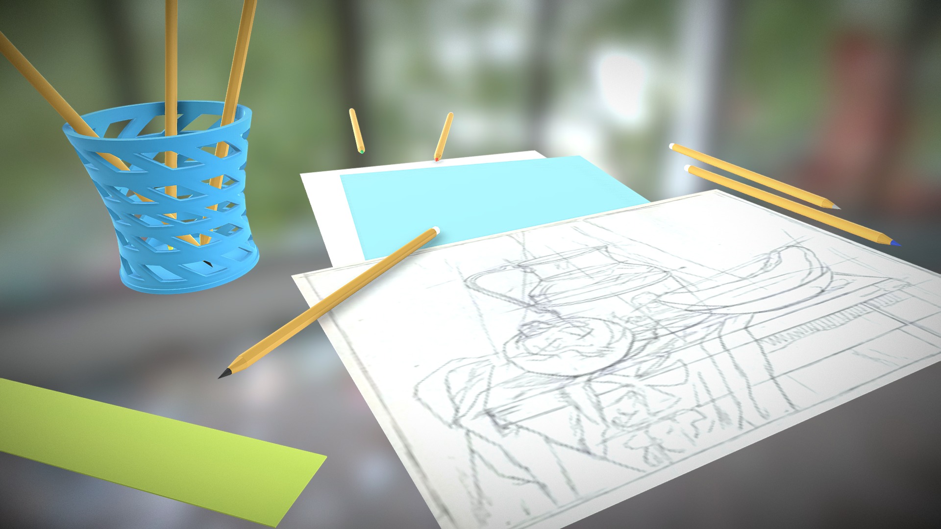 Composition - Download Free 3D model by 8bit (@8_bit) [3662f1a] - Sketchfab