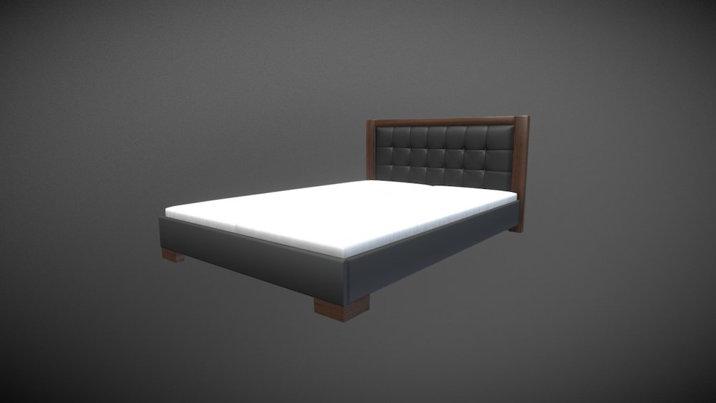 [PBR] Lazora Bed Black - 3D model by Actum Lab | Augmenting The World ...