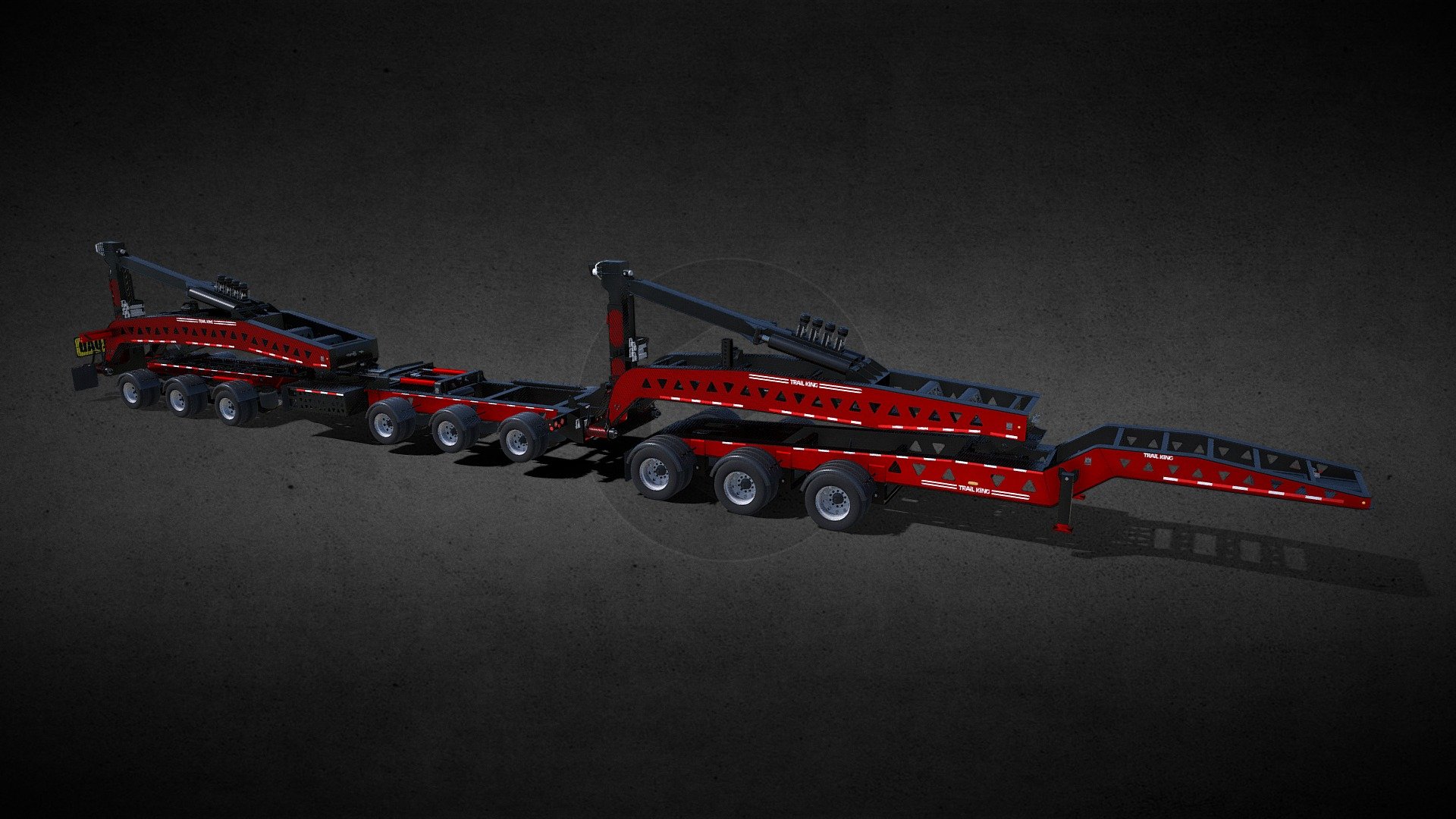 Trail King Double Schnabel travel setup - 3D model by bansheewoj ...