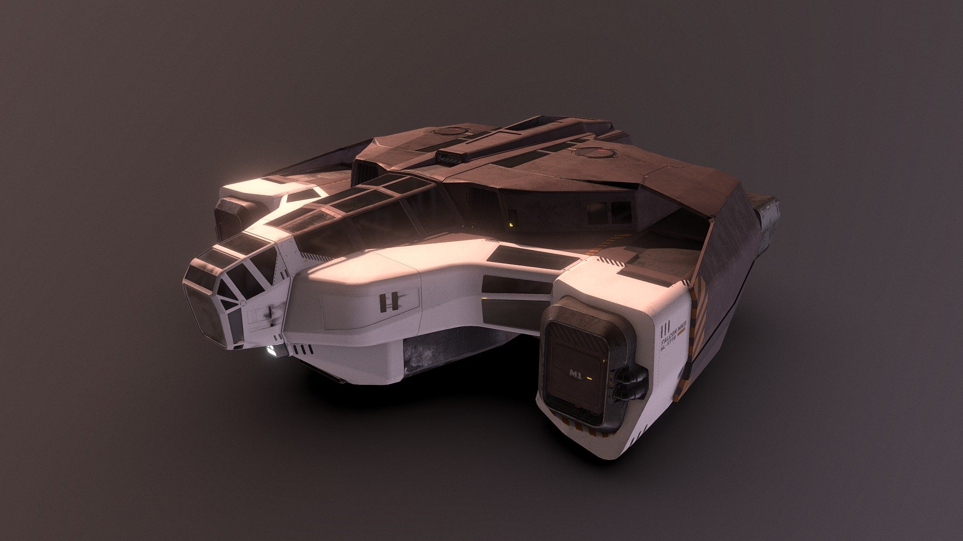 Falcon MkII - Exterior - 3D model by Laurent Bécherel (@redbamboo ...