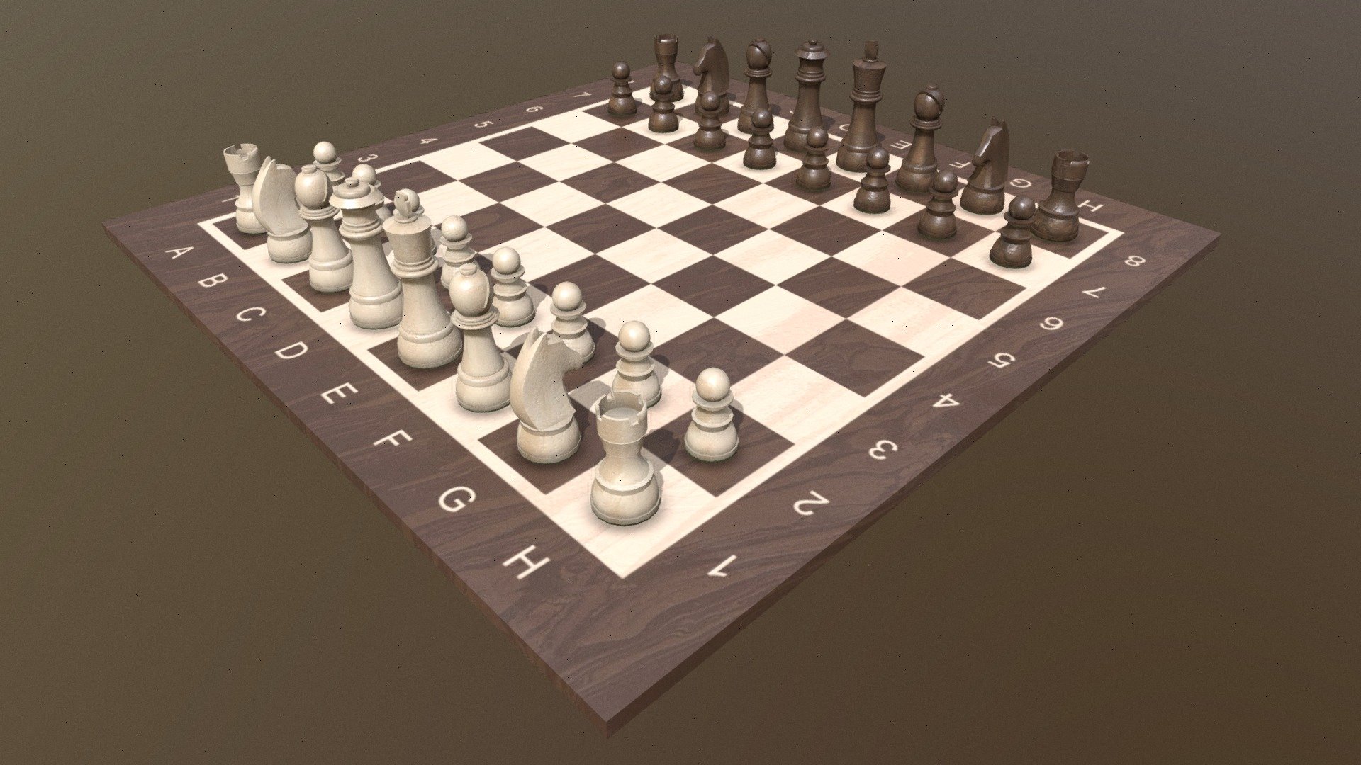 Chess Board - Download Free 3D model by dayuchuu [3668712] - Sketchfab