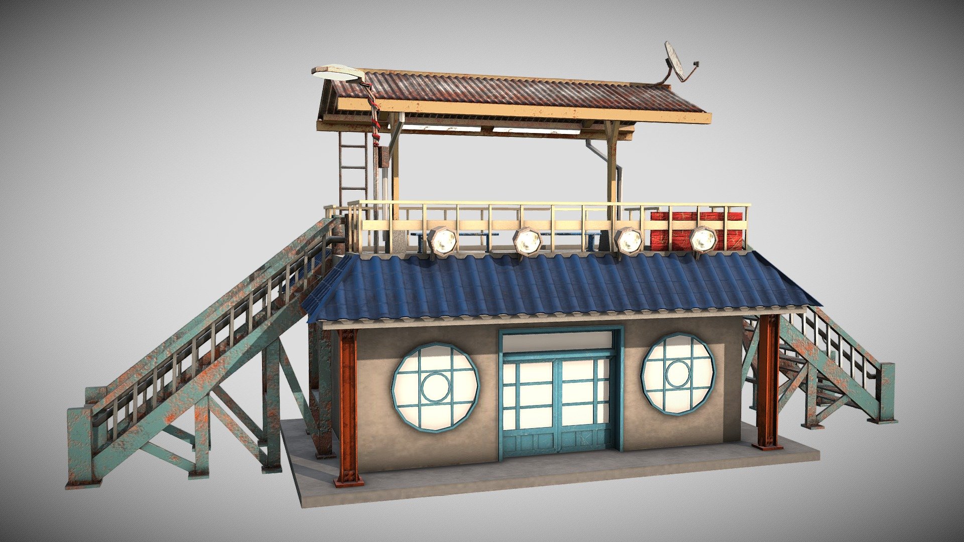 Low Mesh Station - 3D model by Uma Yeung (@uma_yeung) [3669e2c] - Sketchfab