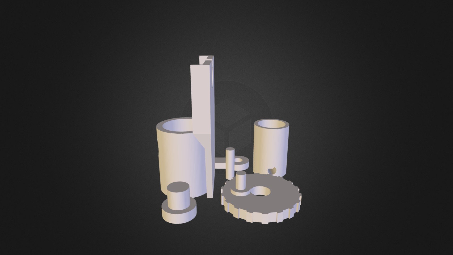 single cylinder engine - 3D model by 3dindustries [366a691] - Sketchfab