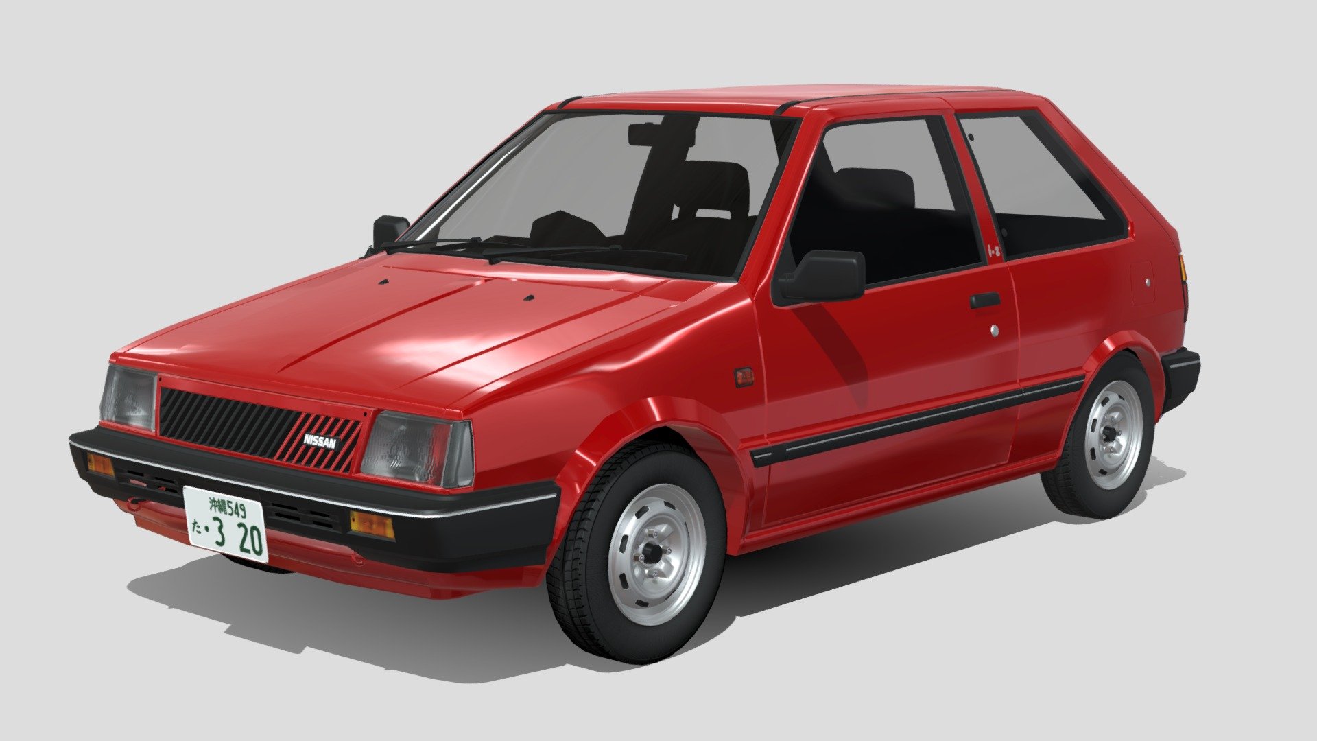 1983 Nissan March I-Z (K10) - 3D model by Ezo (@EzoYEAHH) [366c3a7 ...