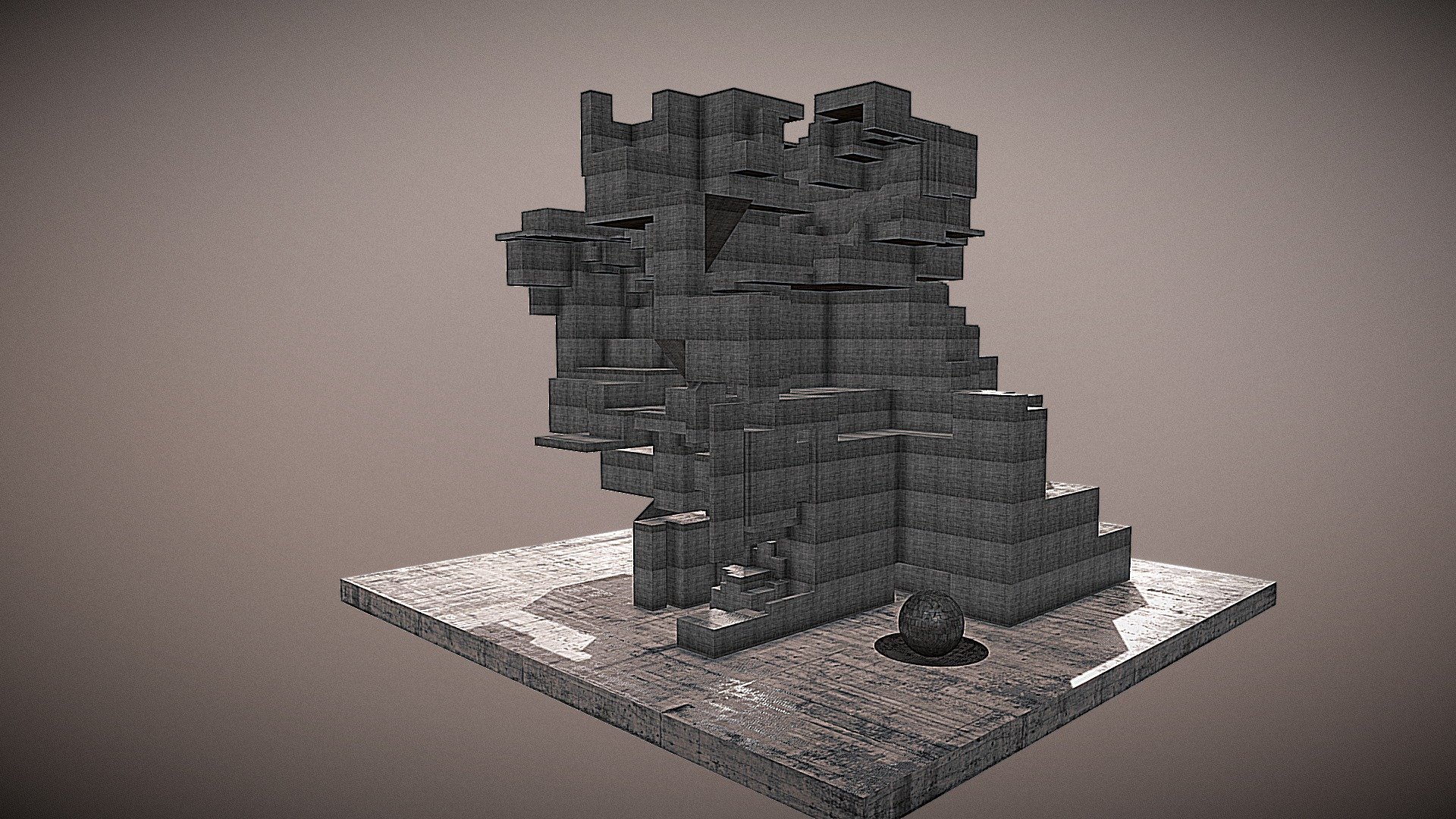 Concrete build - 3D model by TRYFIELD [366d7ba] - Sketchfab