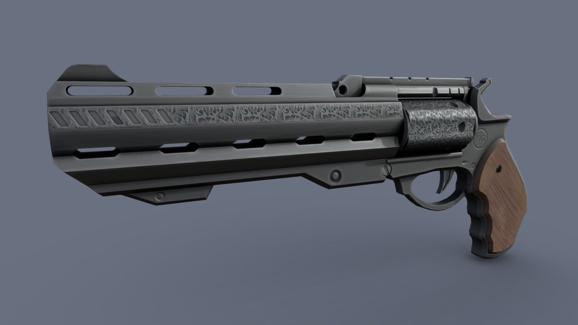 Revolver - Download Free 3D model by nikita.zhrakov [366e01f] - Sketchfab