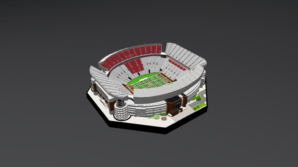 Alabama Bryant Denny Stadium 2015 - 3D model by zverse [3671814 ...