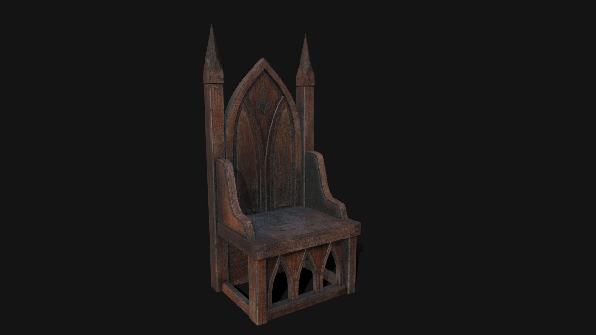 Gothic Church Chair - Buy Royalty Free 3D model by Clockwork Creations ...