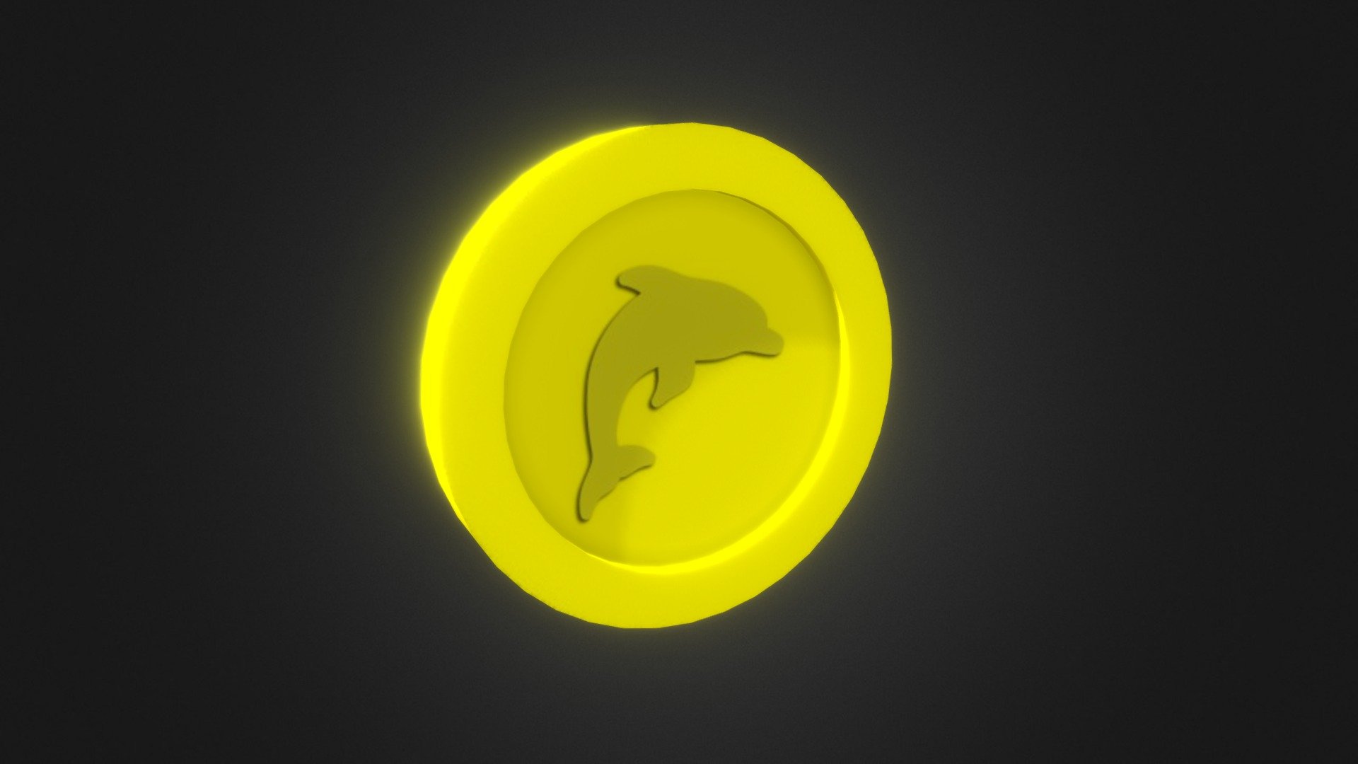 Dolphin coin!! - 3D model by lucassecco [3672752] - Sketchfab