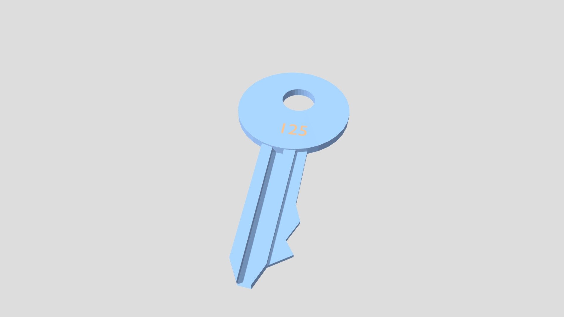 Blue key - 3D model by sare11 [3673b88] - Sketchfab