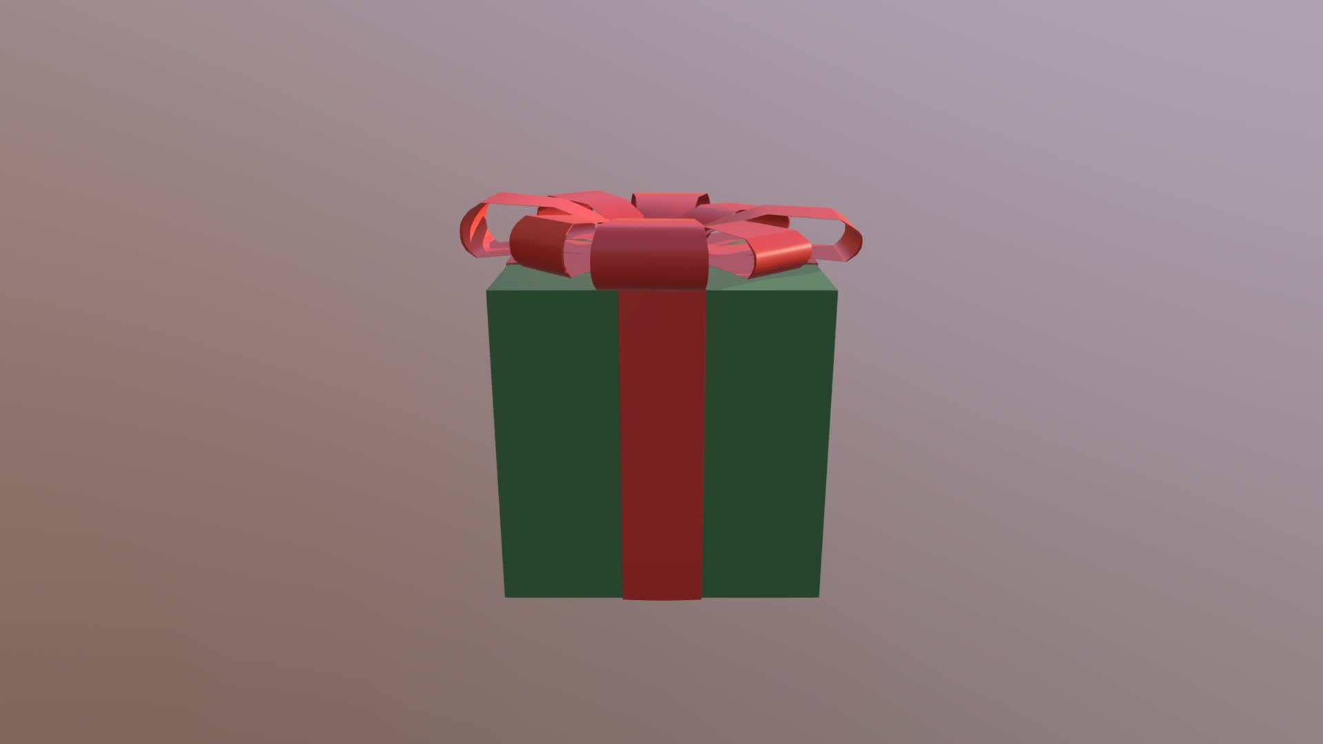 Green and Red Festive Christmas Present - Download Free 3D model by ...