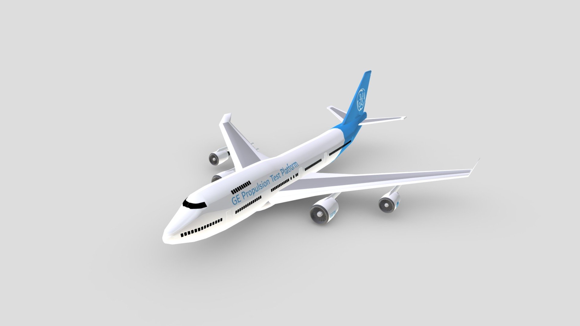 Boeing 747-400 General Electric - 3D model by Ziedyahia57 [3674e59 ...
