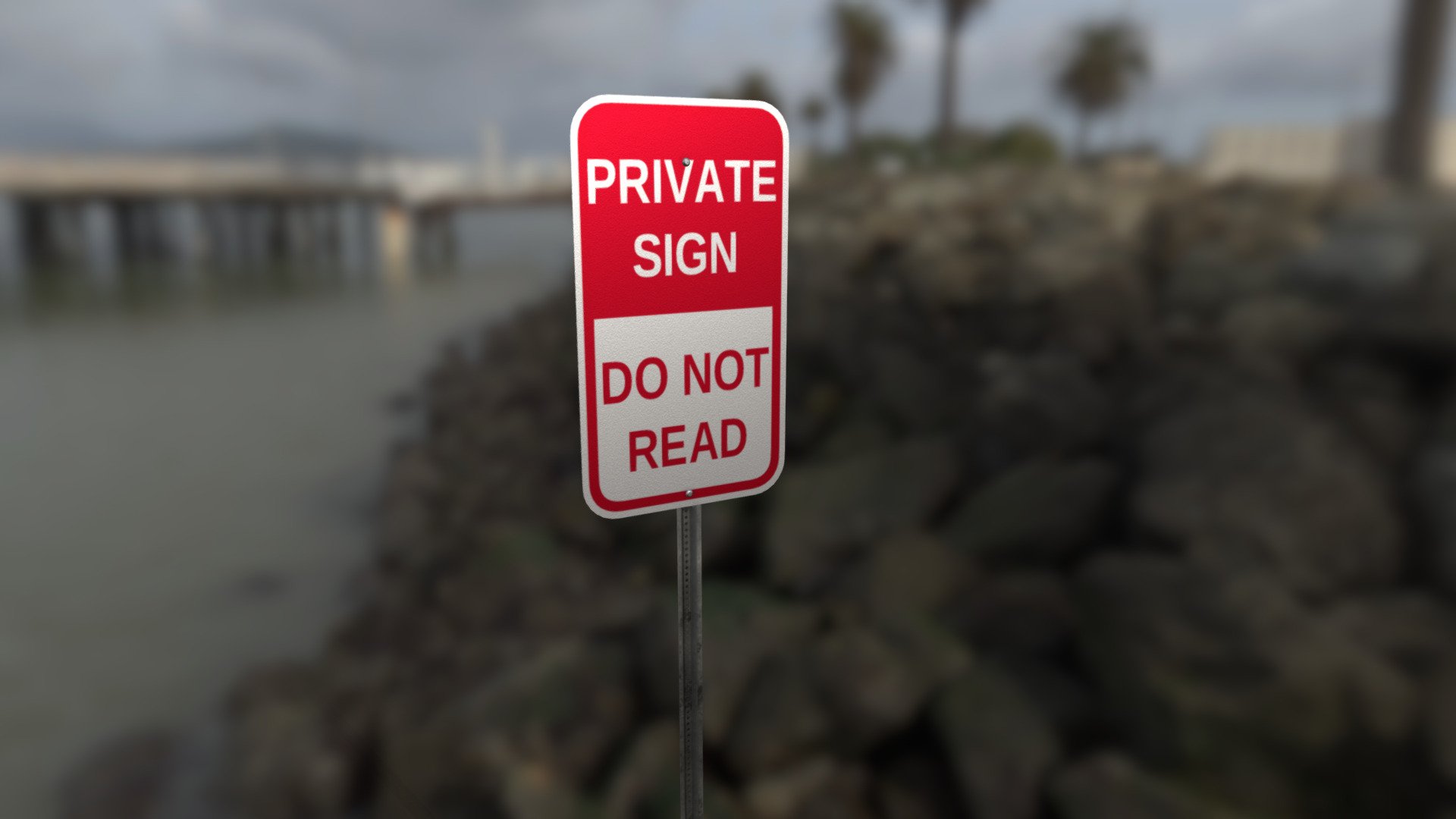 Private Sign, Do Not Read - 3D model by Ms Malvolio (@ms_malvolio ...