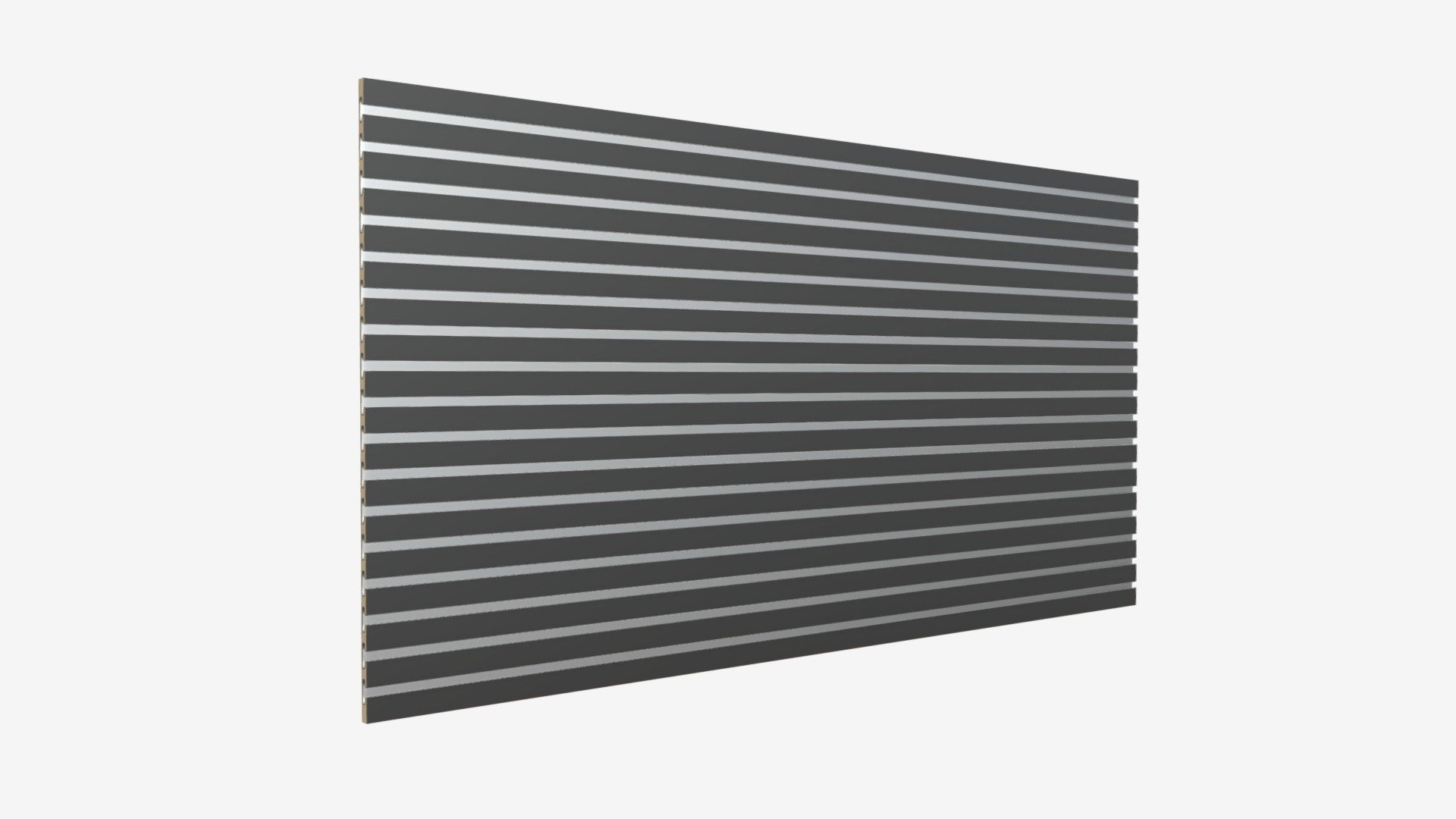 Store slatwall panel with aluminum insert - Buy Royalty Free 3D model ...