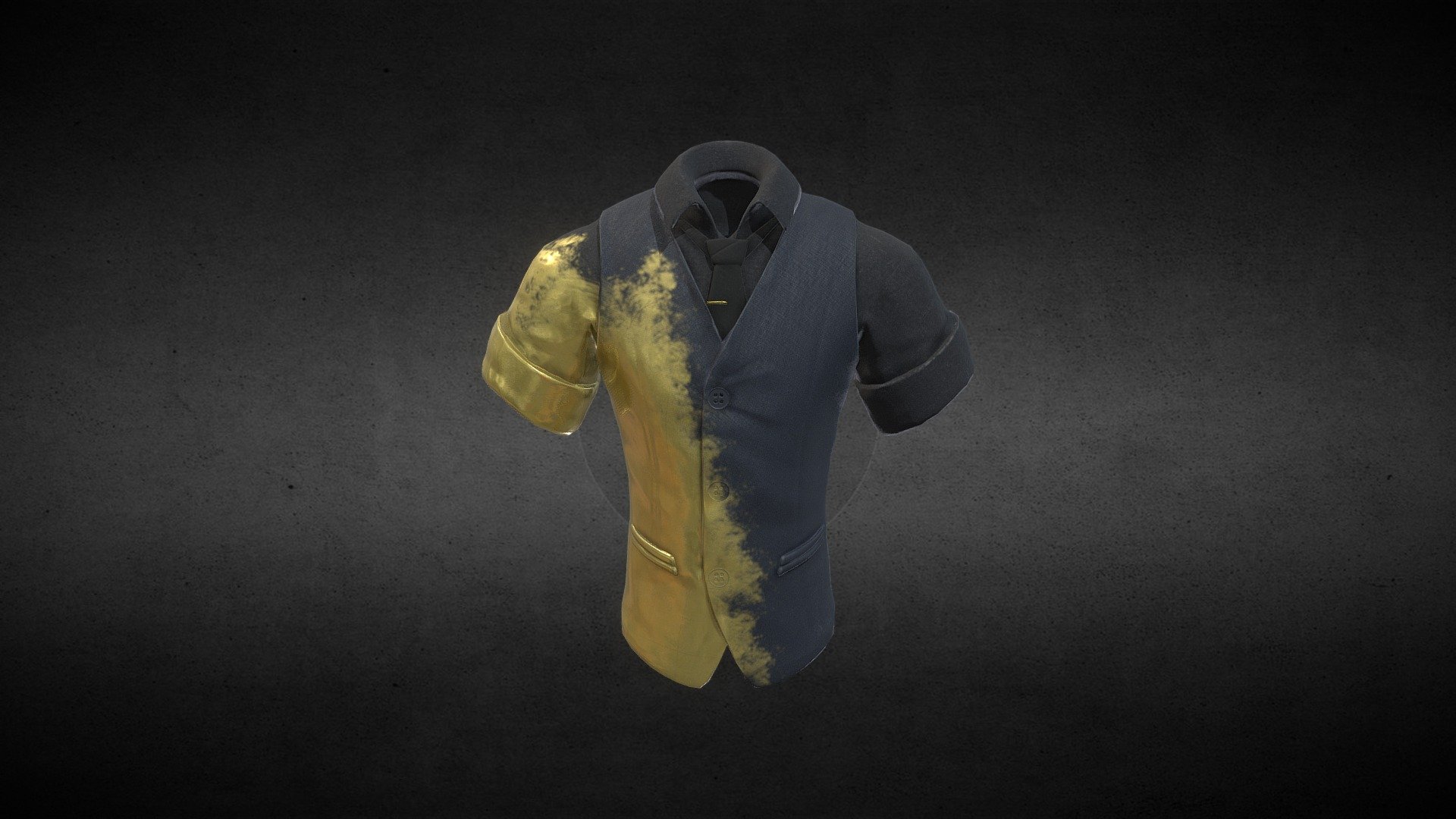 Formal Shirt and Vest - Midas Touch - 3D model by Joshua Scoles ...