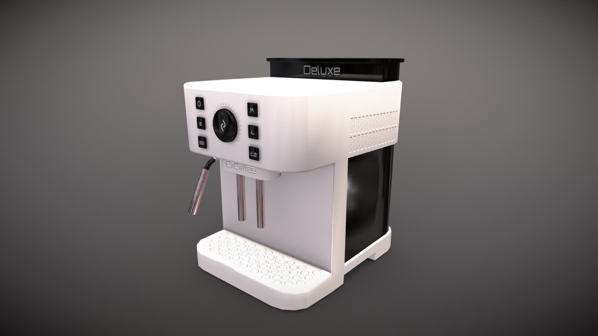 White Espresso Machine - Buy Royalty Free 3D model by Dexsoft Games ...