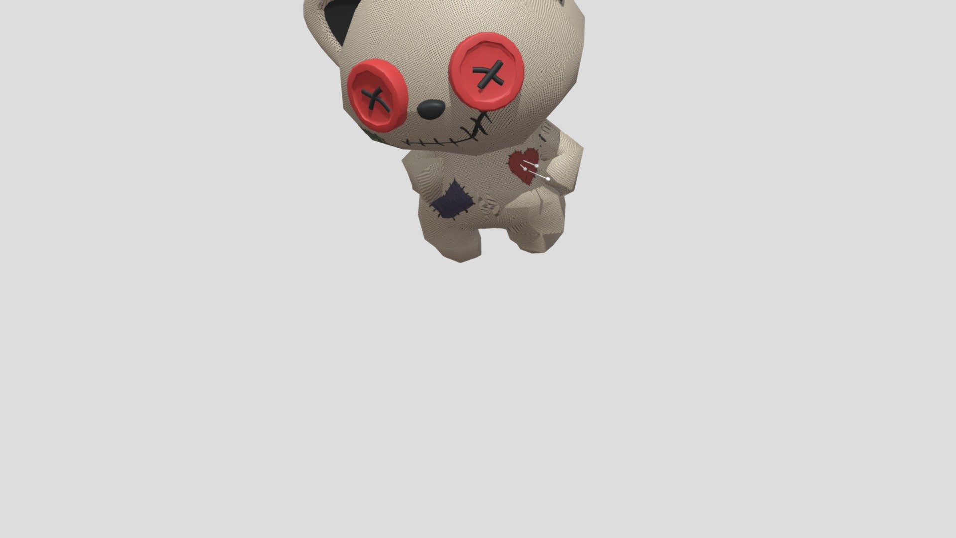 Patches the Voodoo Bear - 3D model by jesster19 (@jessicasmith1907 ...