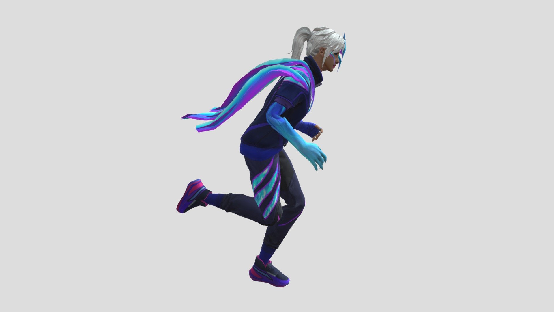 freefire running animation | female - Download Free 3D model by ...