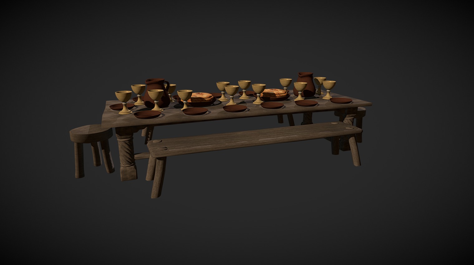 La última cena/The last supper - 3D model by VIRTUAL BIBLICAL MUSEUM ...