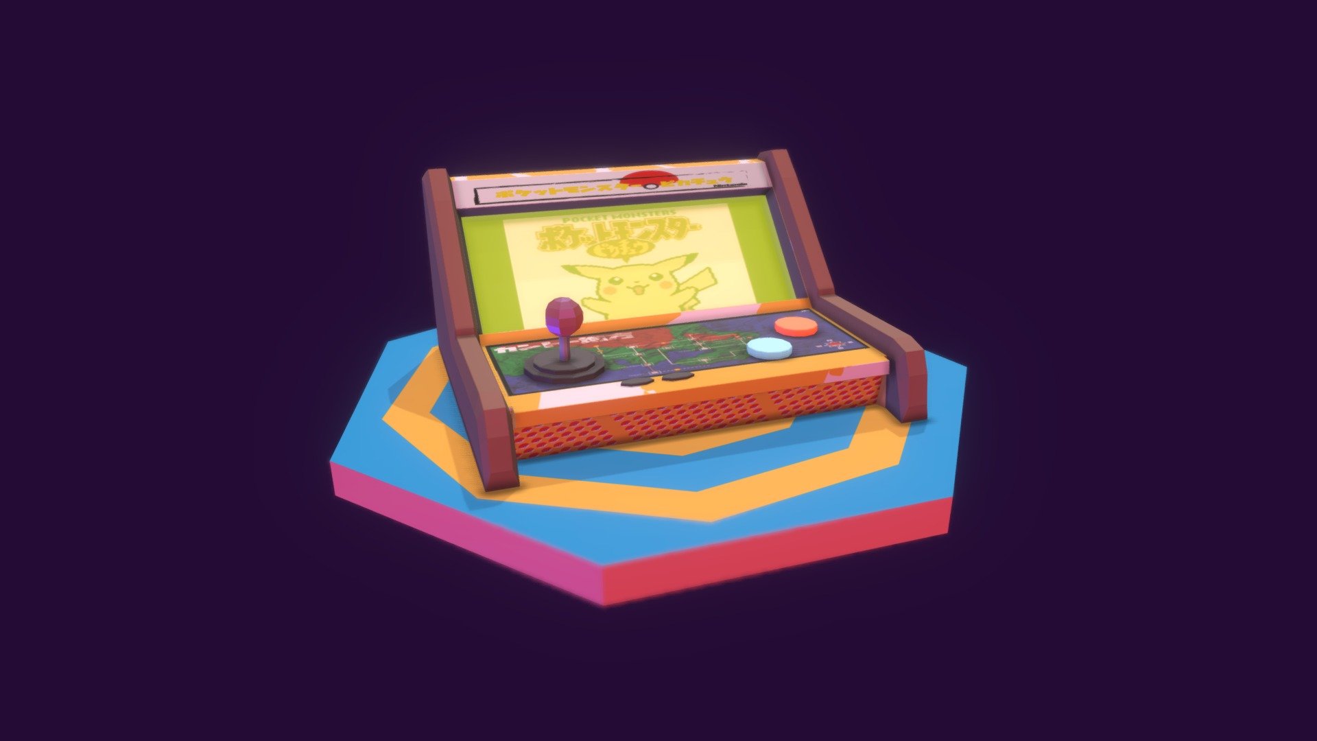 Pokemon Yellow Arcade Anyone? - 3D model by Jose Mata (@jdmstudio ...