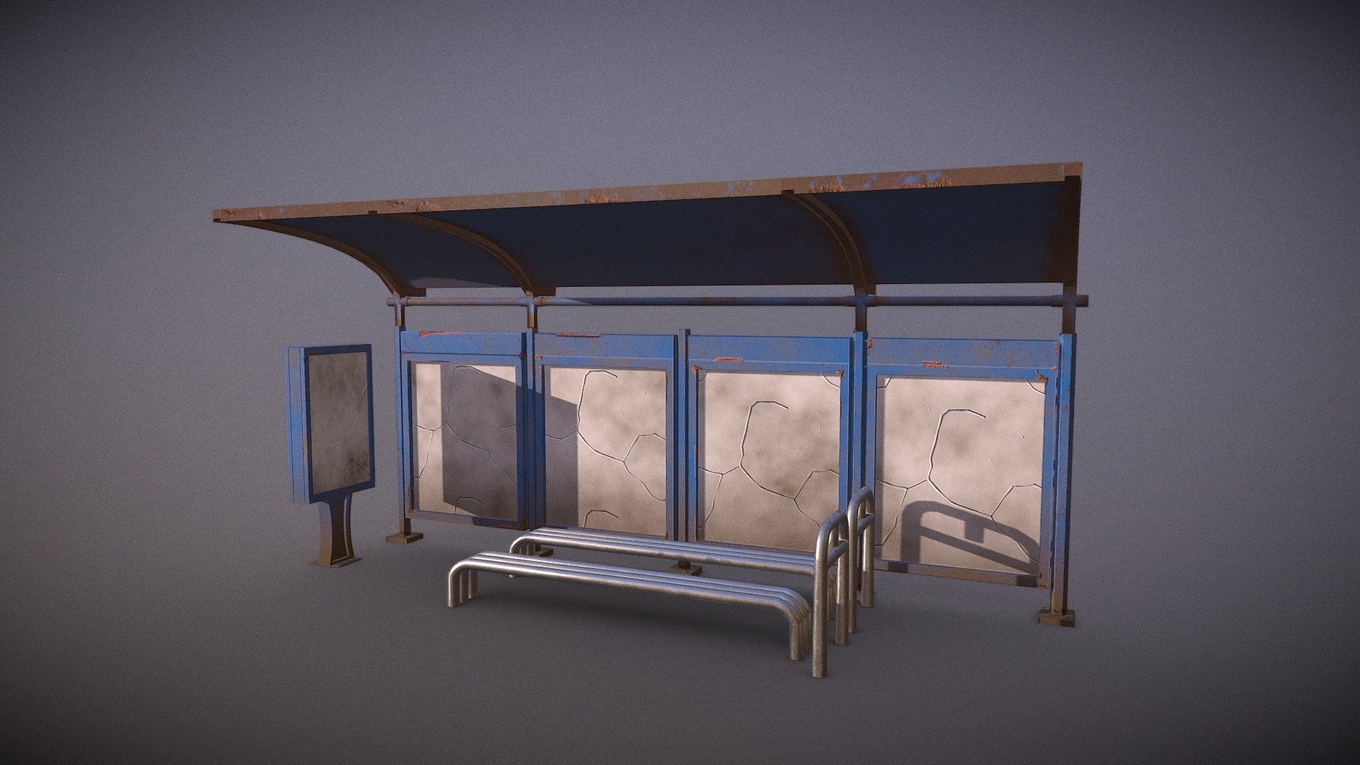 Bus Stop - Download Free 3D model by bloooob [367bdb5] - Sketchfab