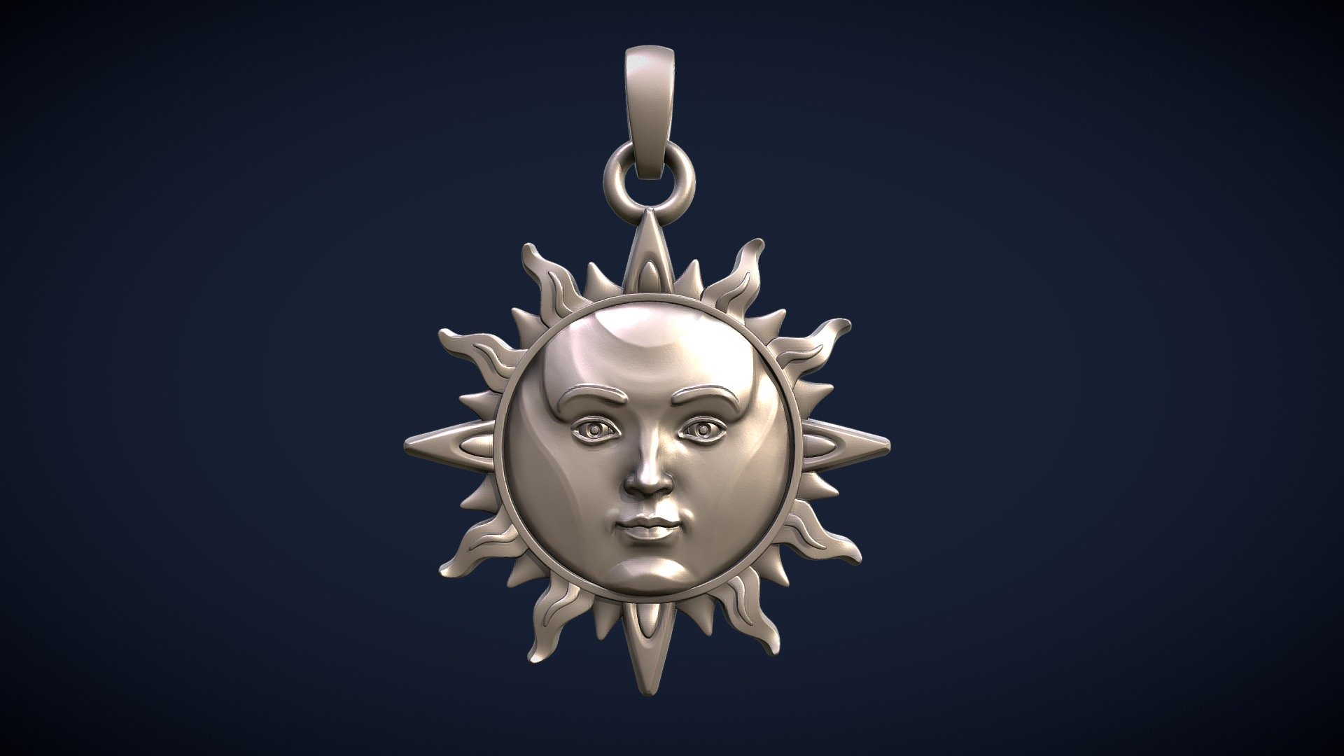Sun_pendant - 3D model by Skazok [367c04d] - Sketchfab