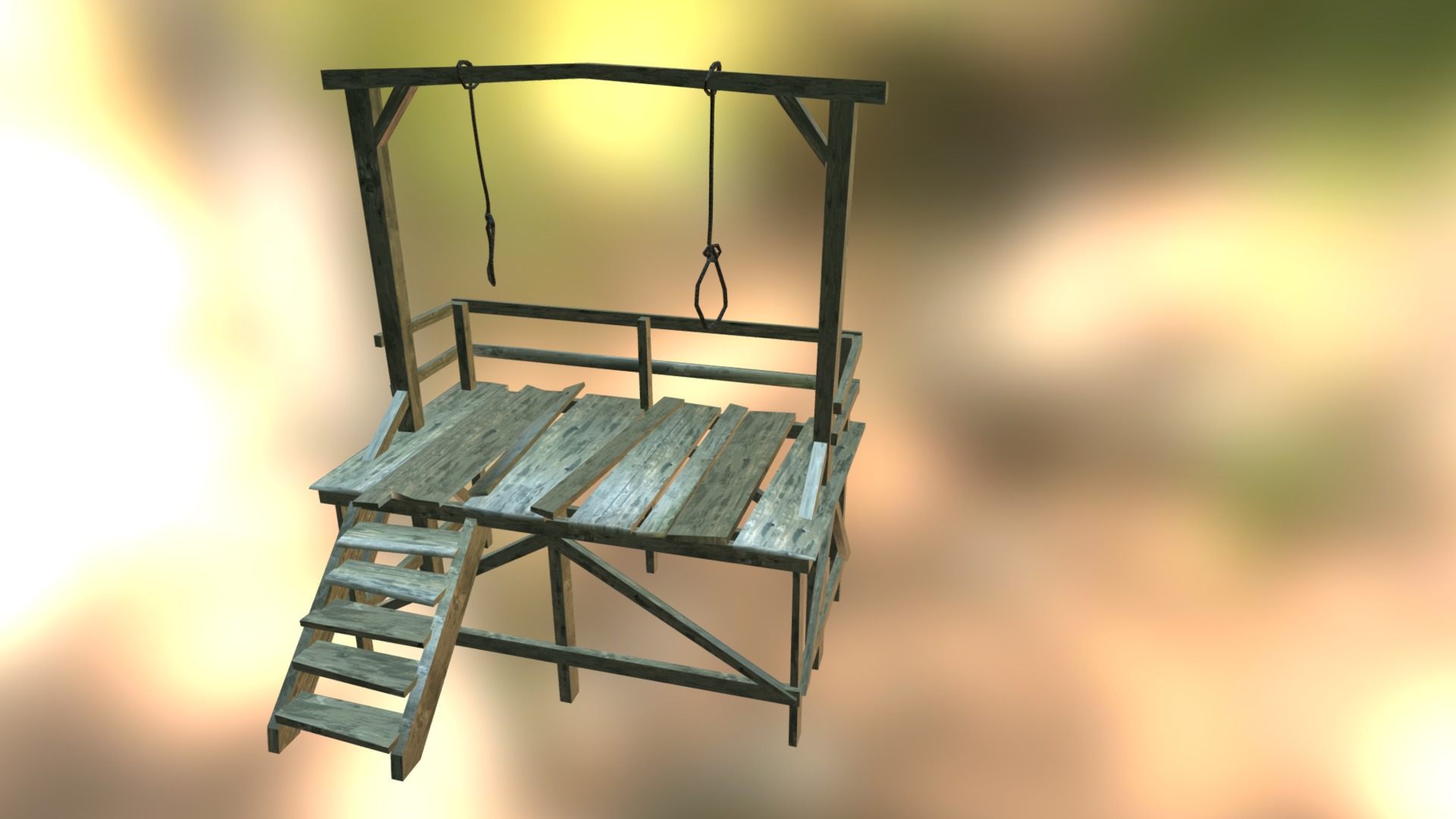 Gallows - 3D model by carolinefangel [367e2f0] - Sketchfab