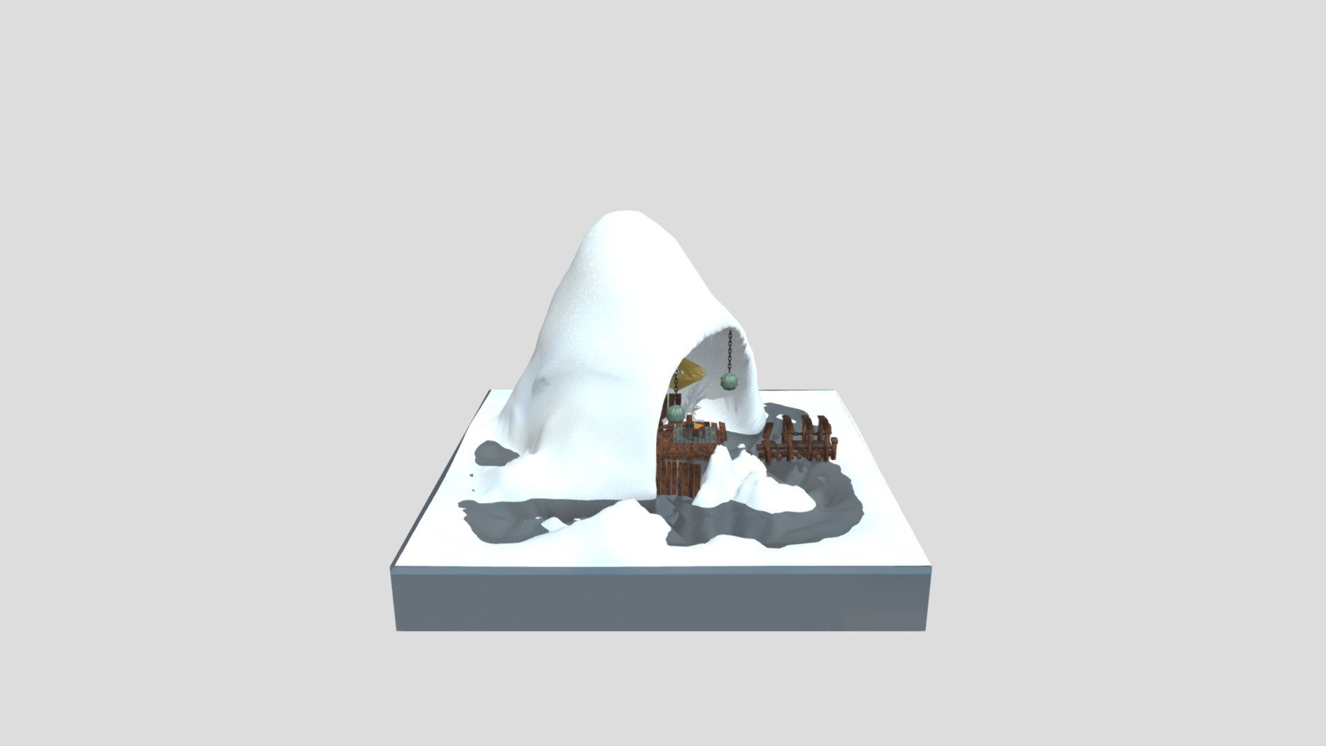 Cosy Winter Man Cave - 3D model by Avys11 [367f11f] - Sketchfab