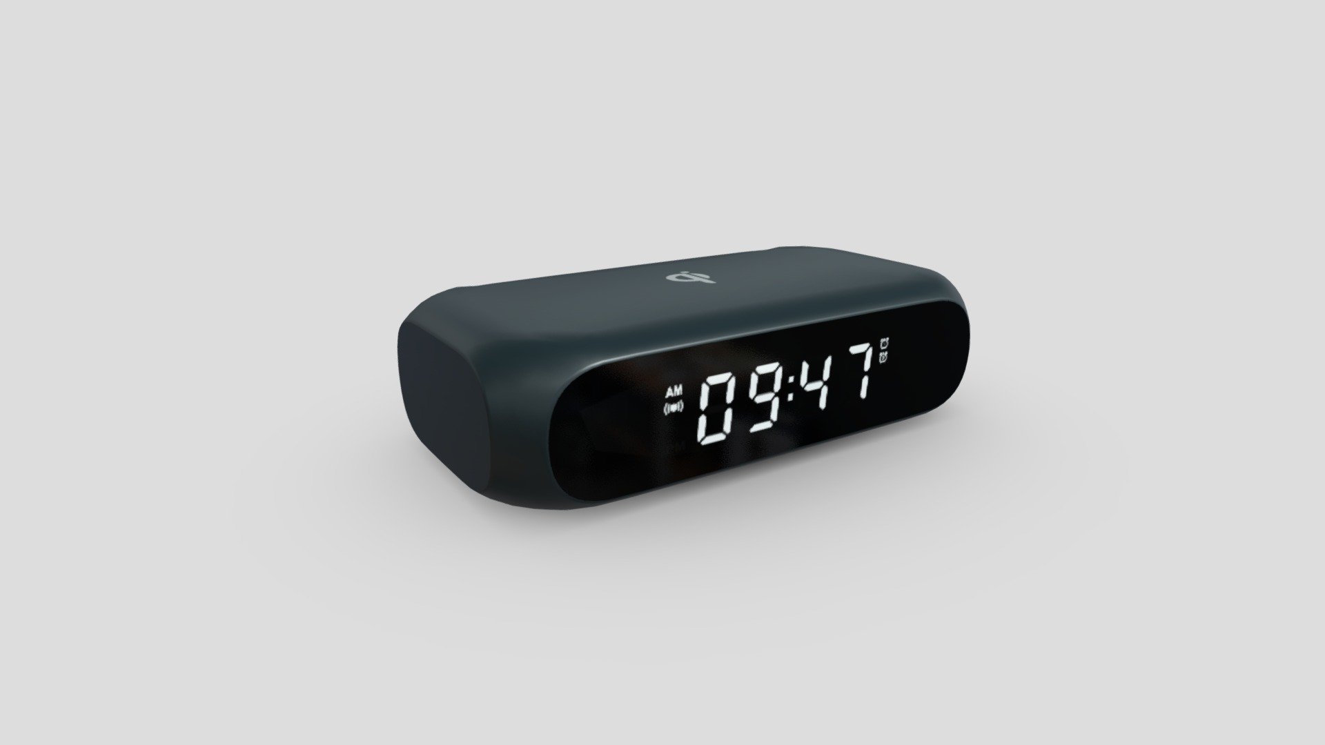 Wireless charging mood light LED table clock - Buy Royalty Free 3D ...