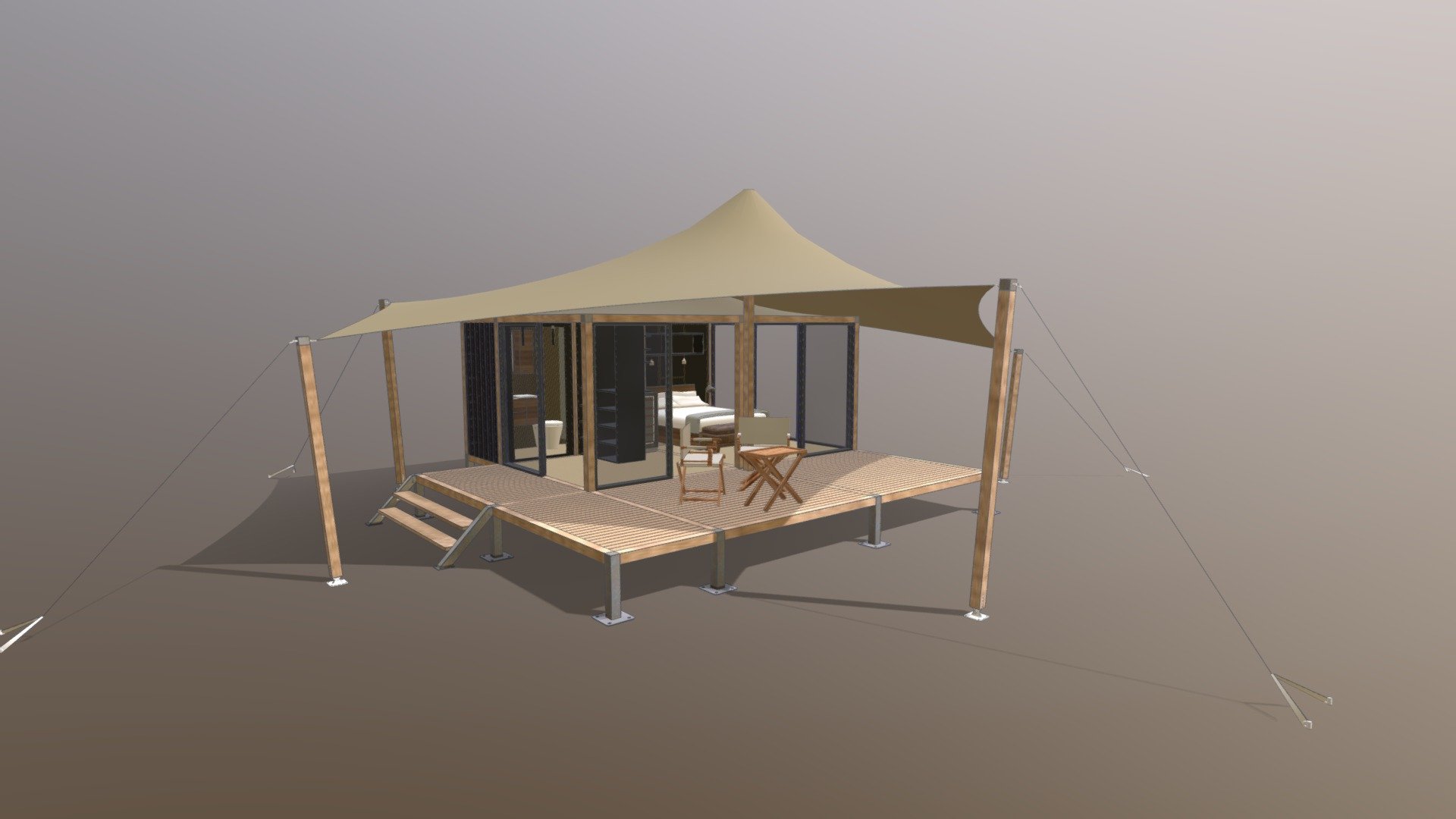 Freeform Drifter 20 Hard Walls - 3D model by Freeform Stretch Tents ...