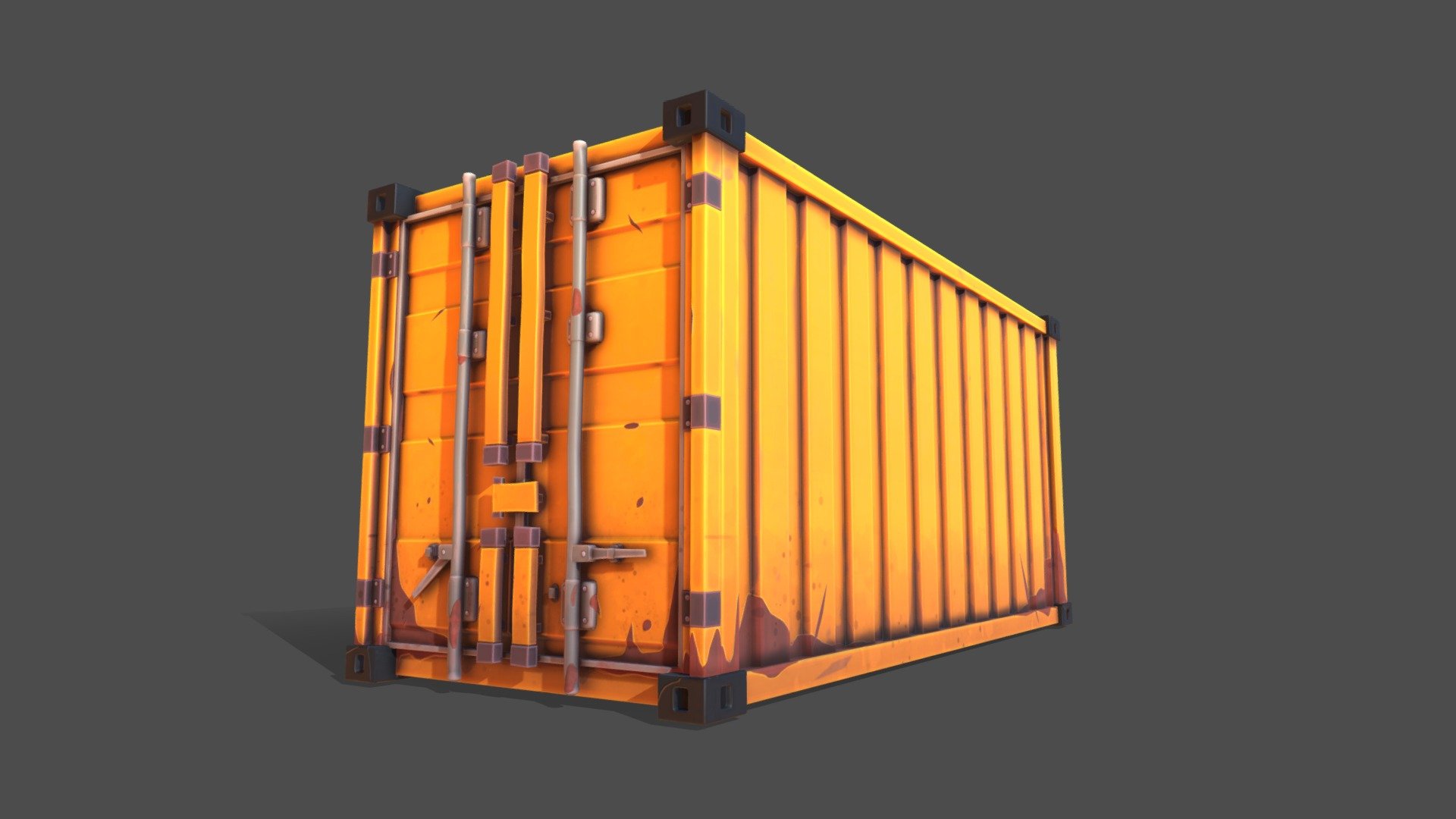 Yellow Container - 3D model by Polygrade3D [368a703] - Sketchfab