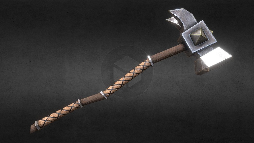 Simple Two-Handed Hammer - 3D model by Ivan Weeskey (@kurdakov_is ...