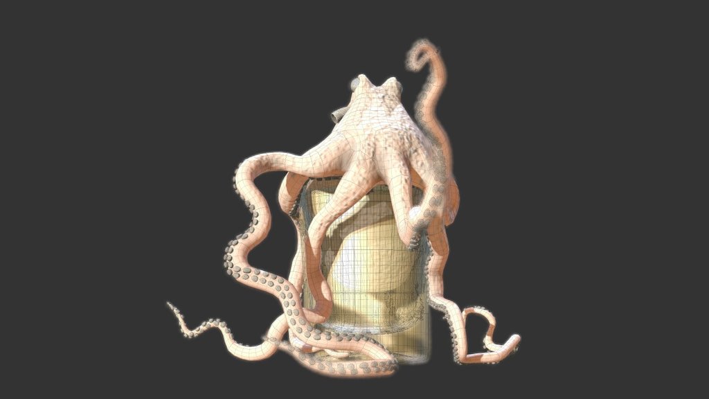 octopus wip2 - 3D model by Mieke Roth (@miekeroth) [368d9f5] - Sketchfab